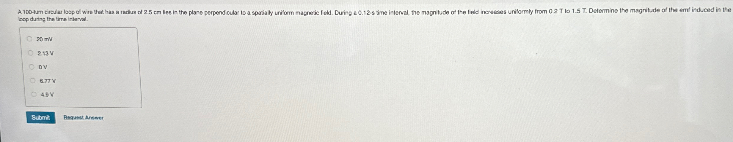 Solved loop during the time interval.20mV2.13Vov6.77V4.9V | Chegg.com