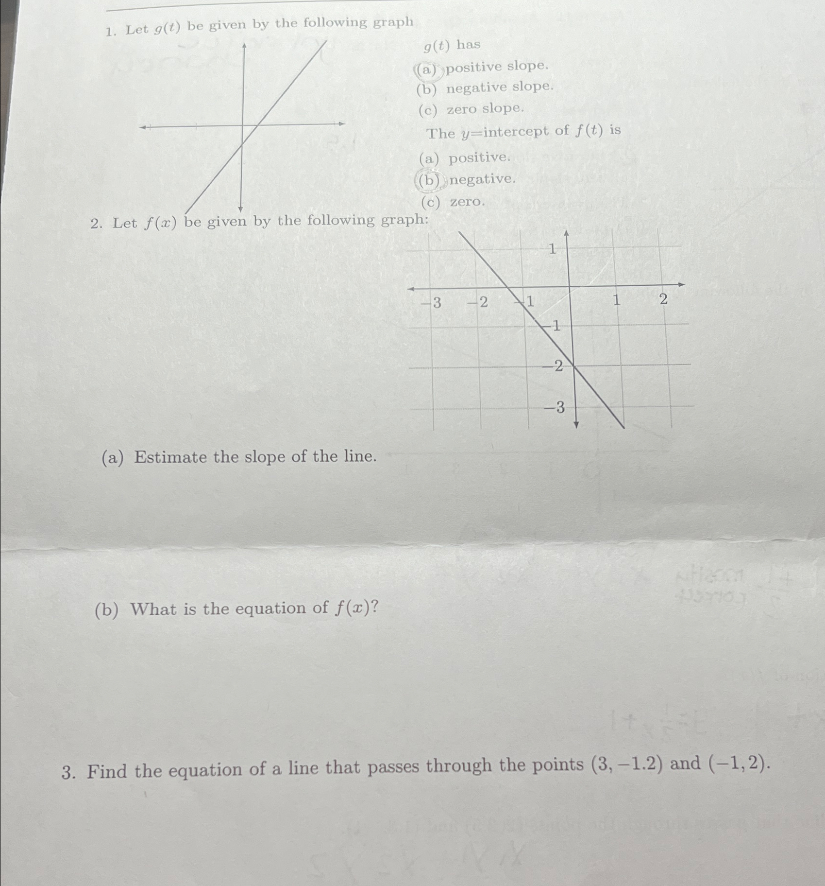 Solved Let g(t) ﻿be given by the following graphg(t) ﻿has | Chegg.com