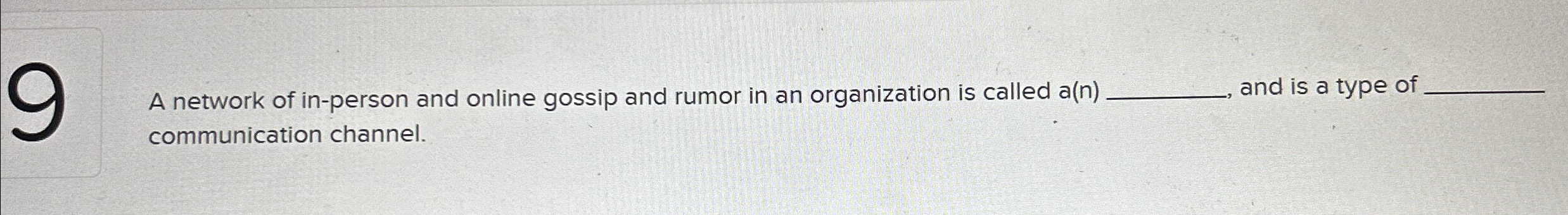 Solved A network of in-person and online gossip and rumor in | Chegg.com