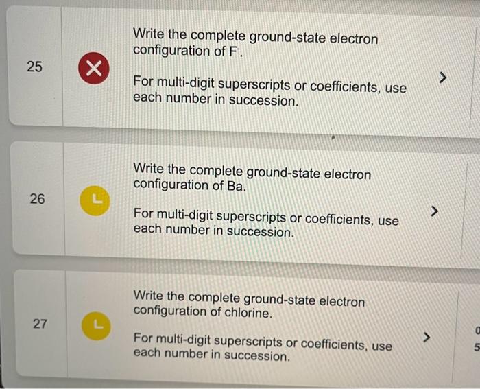 Solved Write the condensed (noble-gas) electron | Chegg.com
