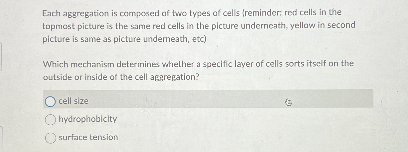 Solved Each aggregation is composed of two types of cells | Chegg.com