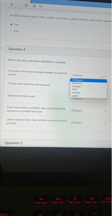 Solved An IDE includes a byte-code compiler and losder, | Chegg.com