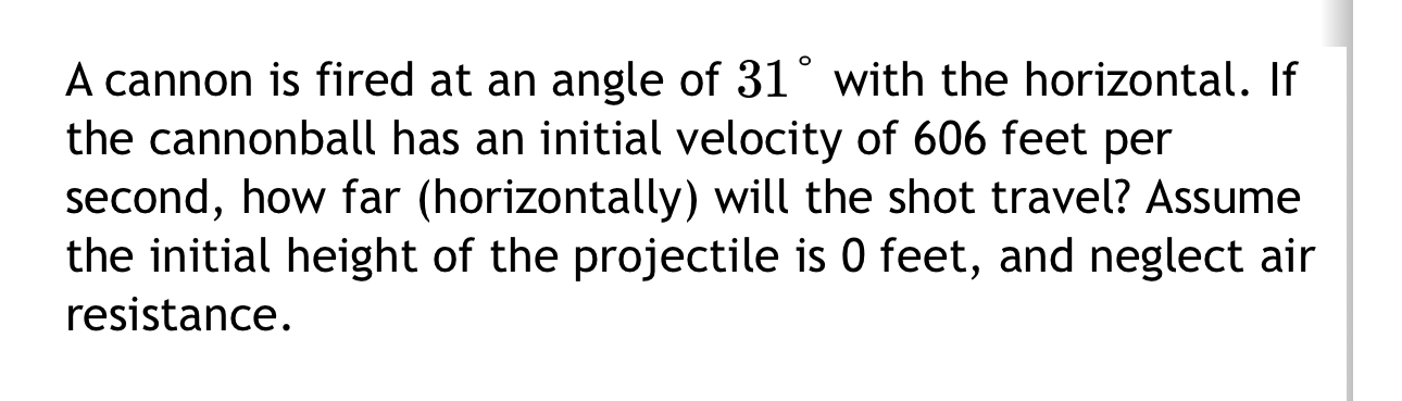 Solved A gun is fired with muzzle velocity 913 ﻿feet per | Chegg.com
