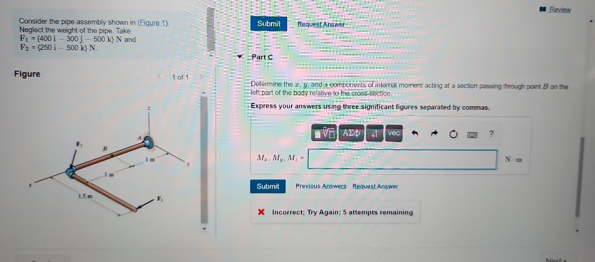 Solved Consider the pipe assembly shown in (Figure 1). | Chegg.com