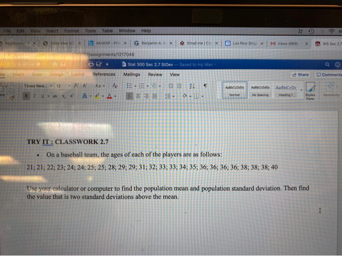 Solved File Edit View Insert Format Tools Table Window Help | Chegg.com