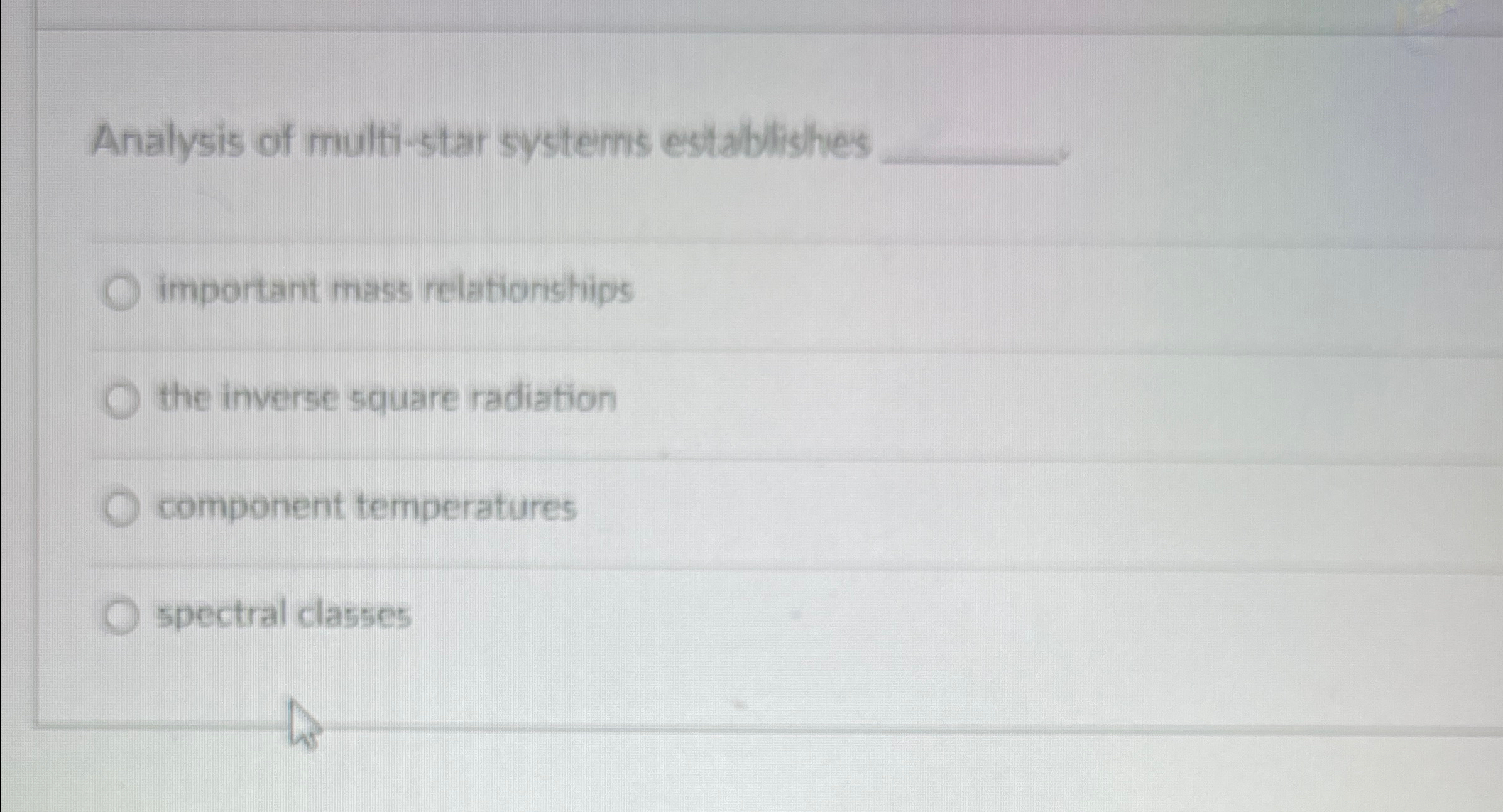 Solved Analysis of multi-star systerns establishesimportant | Chegg.com