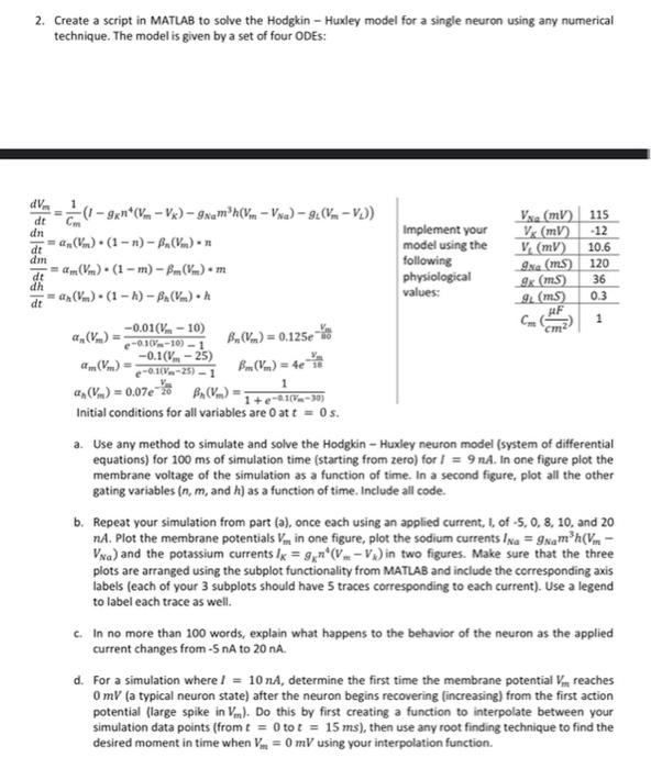 Solved Please do A, B and C in Matlab. PLEASE MAKE SURE | Chegg.com