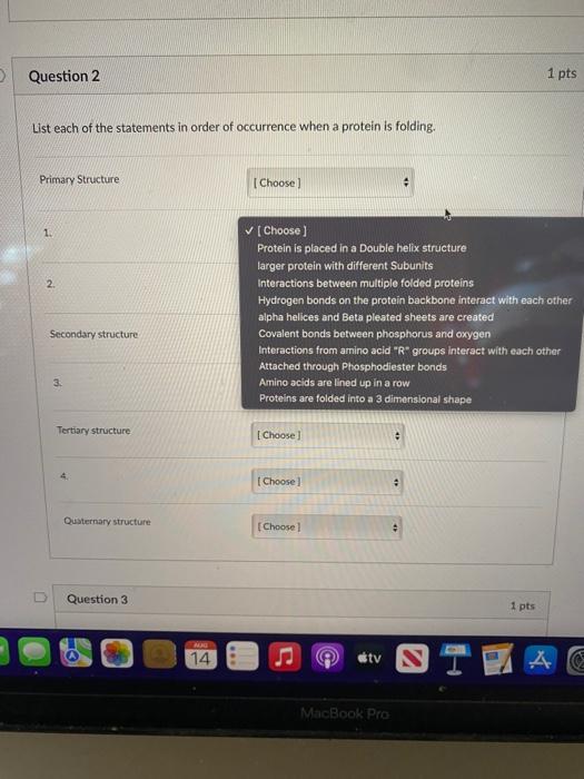 Solved List each of the statements in order of occurrence | Chegg.com