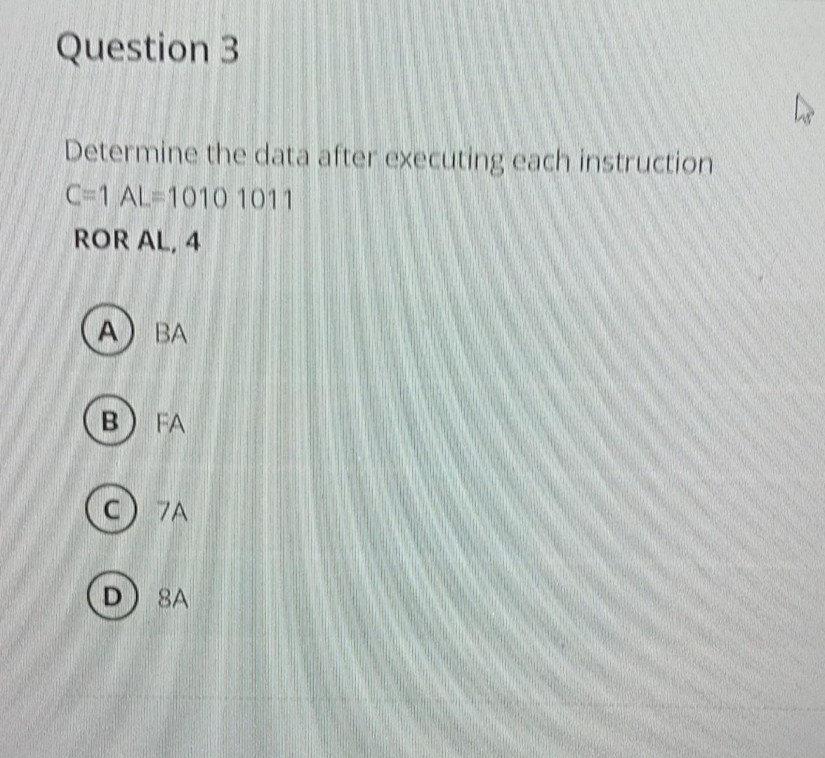 Solved Determine the data after executing each instruction | Chegg.com