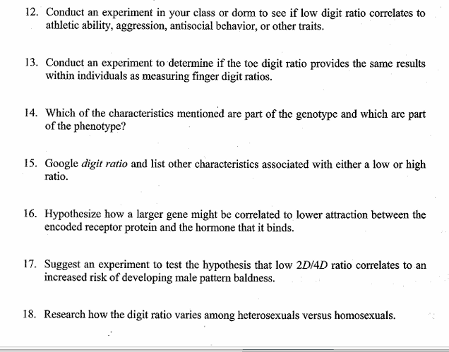 Solved Conduct an experiment in your class or dorm to see if | Chegg.com