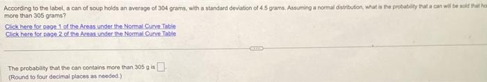 Solved HW(6) the probability that the can contains more than | Chegg.com