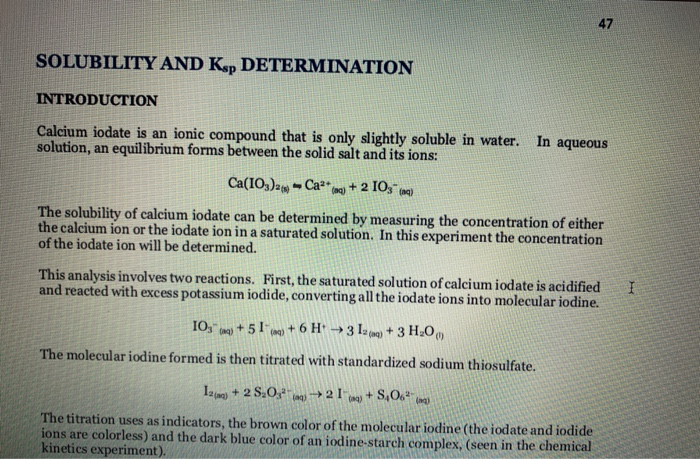 Solved 20. Calculate the molarity of the iodate ion which | Chegg.com