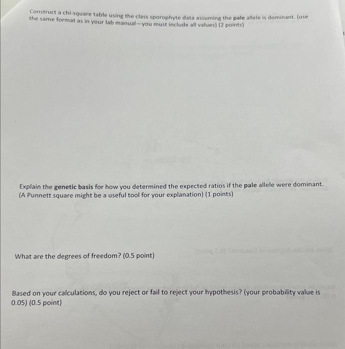 Construct a chi-square table using the class | Chegg.com
