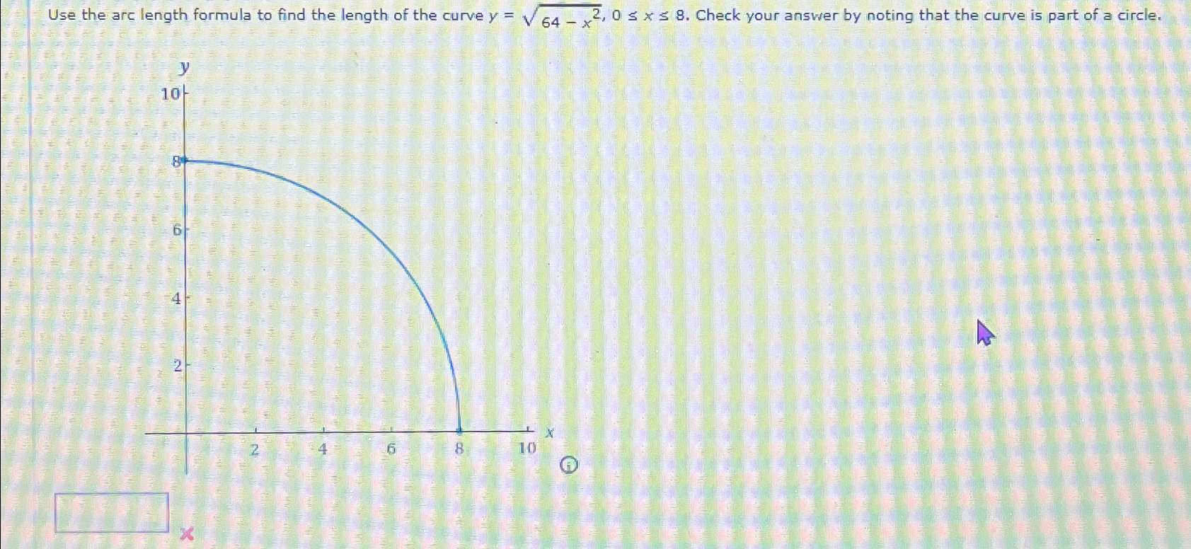 Solved Use the arc length formula to find the length of the | Chegg.com