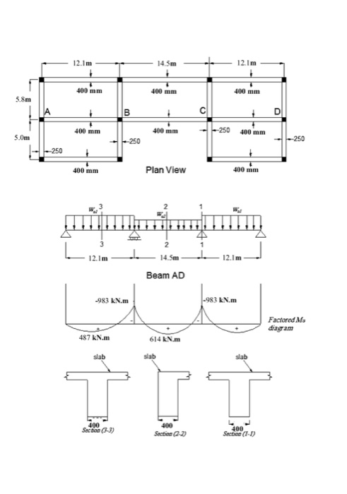 1. For the plan in Figure below: a) Design for a | Chegg.com