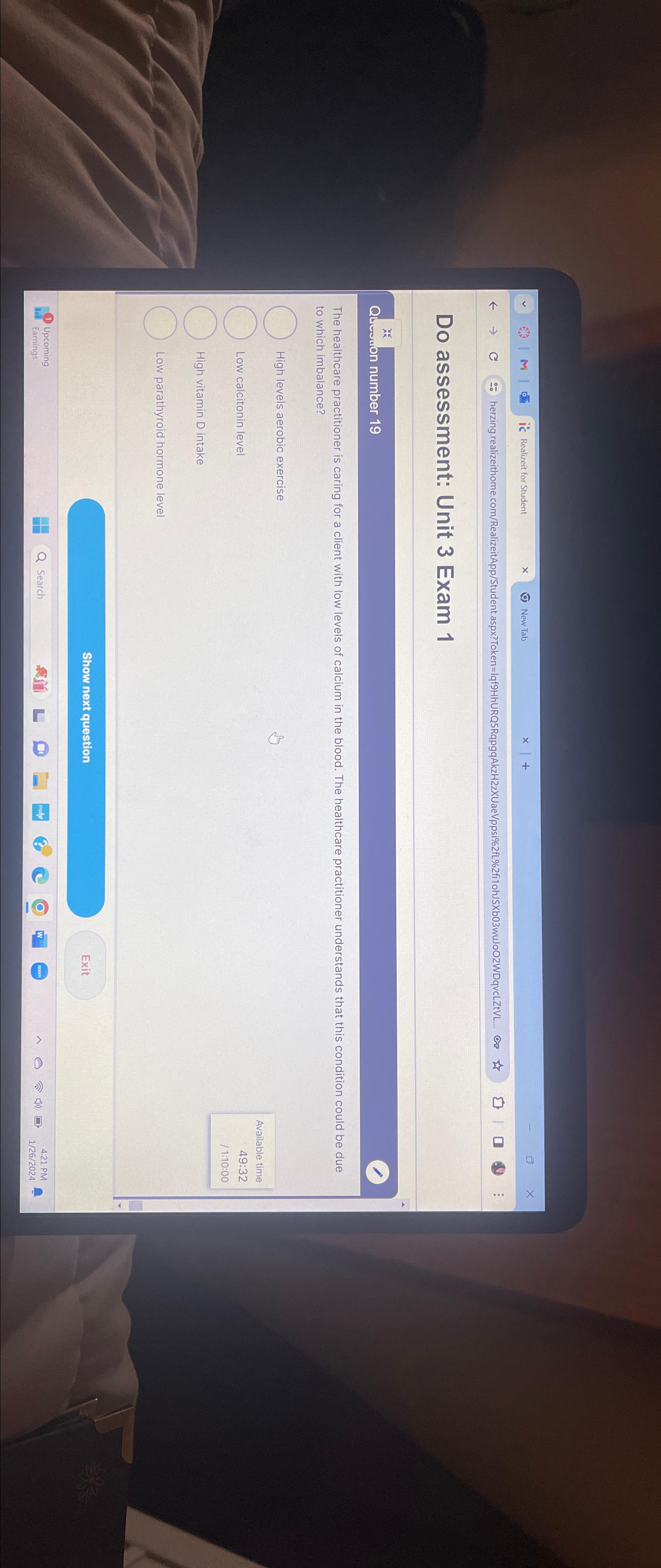 Solved Do assessment: Unit 3 ﻿Exam 1Quowon number 19The | Chegg.com