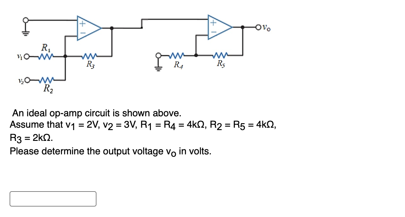 Solved An ideal op-amp circuit is shown above.Assume that | Chegg.com