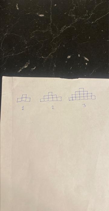 Solved these are the first three figures in a pattern of | Chegg.com
