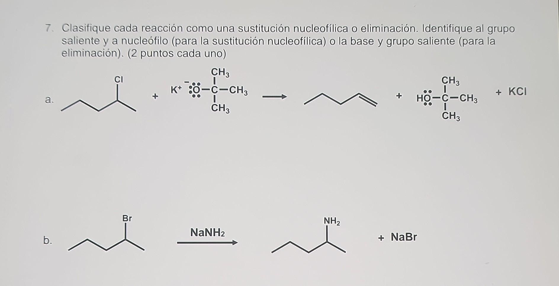 Solved Classify each reaction as a nucleophilic substitution | Chegg.com