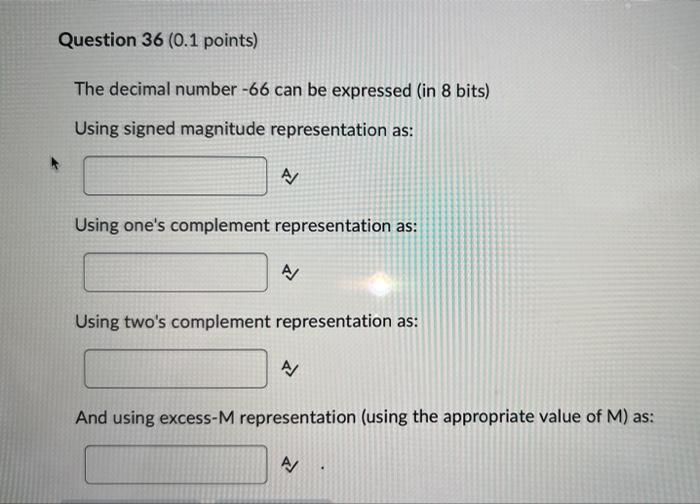 Solved The decimal number 20 can be expressed (in 8 bits) | Chegg.com