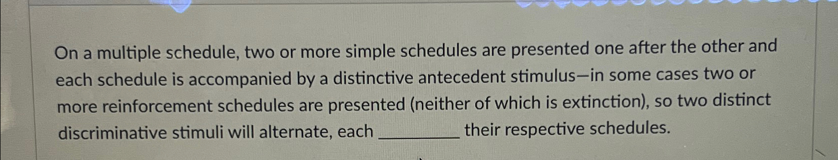 Solved On a multiple schedule, two or more simple schedules | Chegg.com