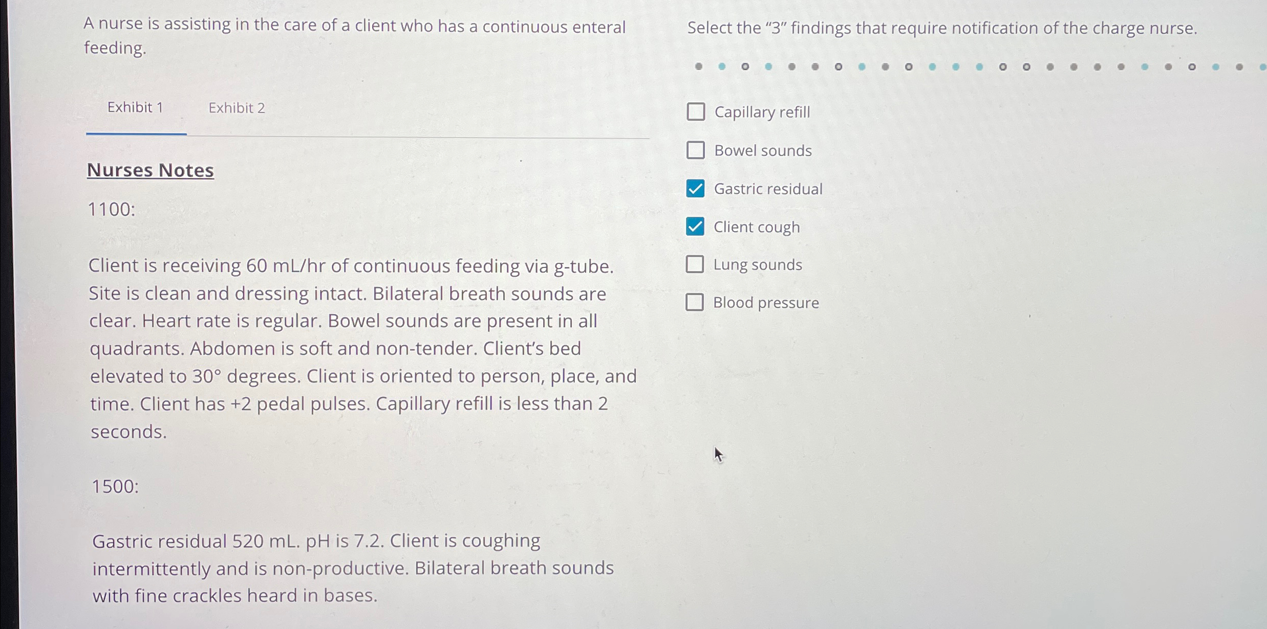 Solved A nurse is assisting in the care of a client who has | Chegg.com