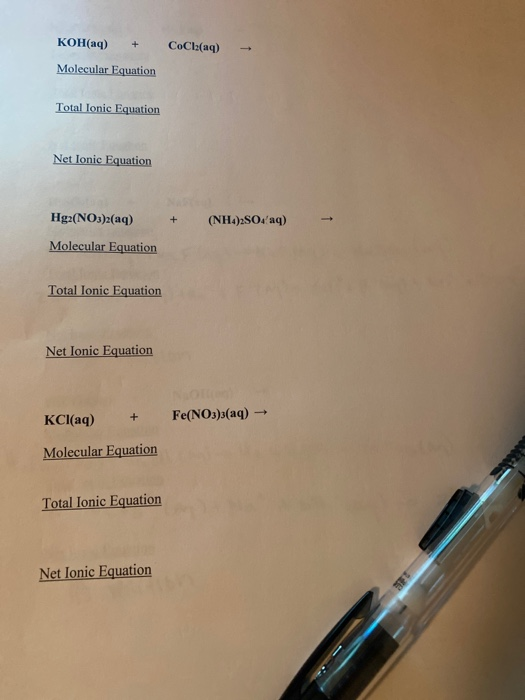 Solved Na2CrO4(aq) + WCl(aq) → Molecular Equation Total | Chegg.com