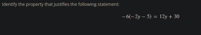 Solved Identify the property that justifies the following | Chegg.com