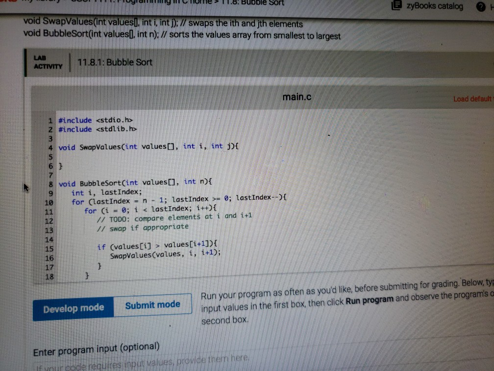 Solved UULUVY U Help 11.8 Bubble Sort Do a bubble sort on an | Chegg.com