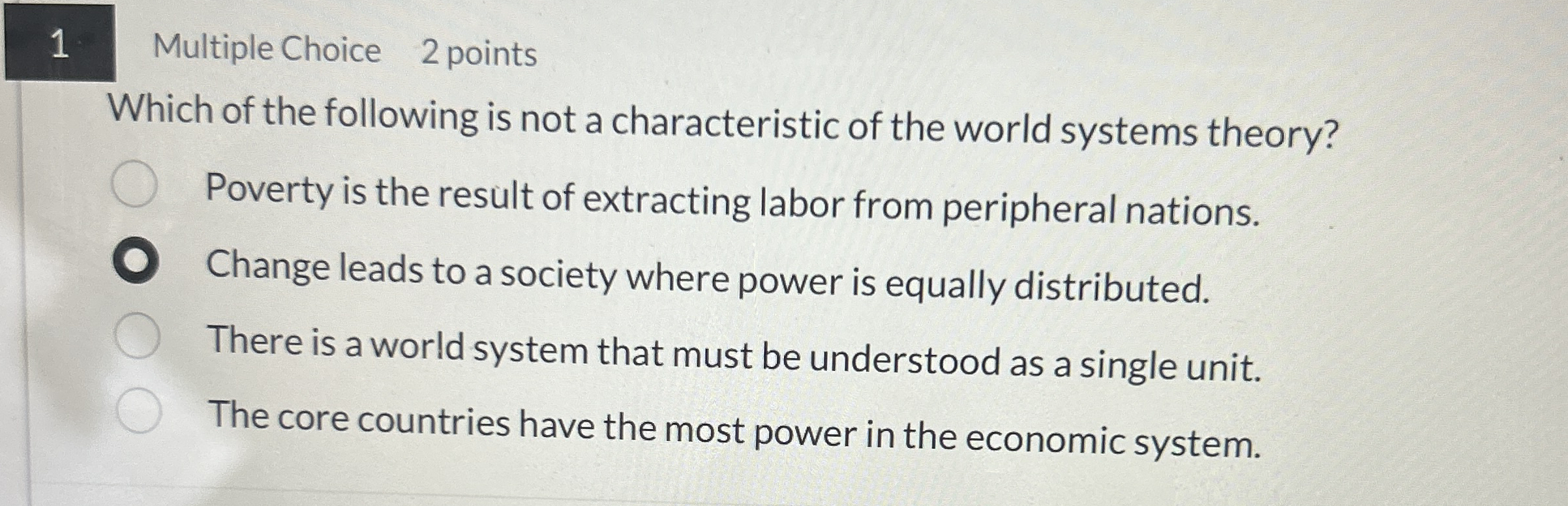 Solved 1Multiple Choice2 ﻿pointsWhich of the following is | Chegg.com