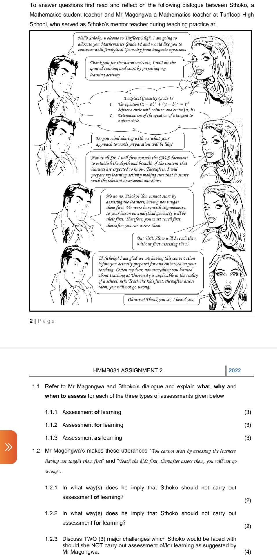 To answer questions first read and reflect on the | Chegg.com