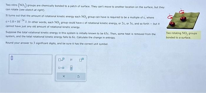 Solved Two nitro (NO2) groups are chemically bonded to a | Chegg.com