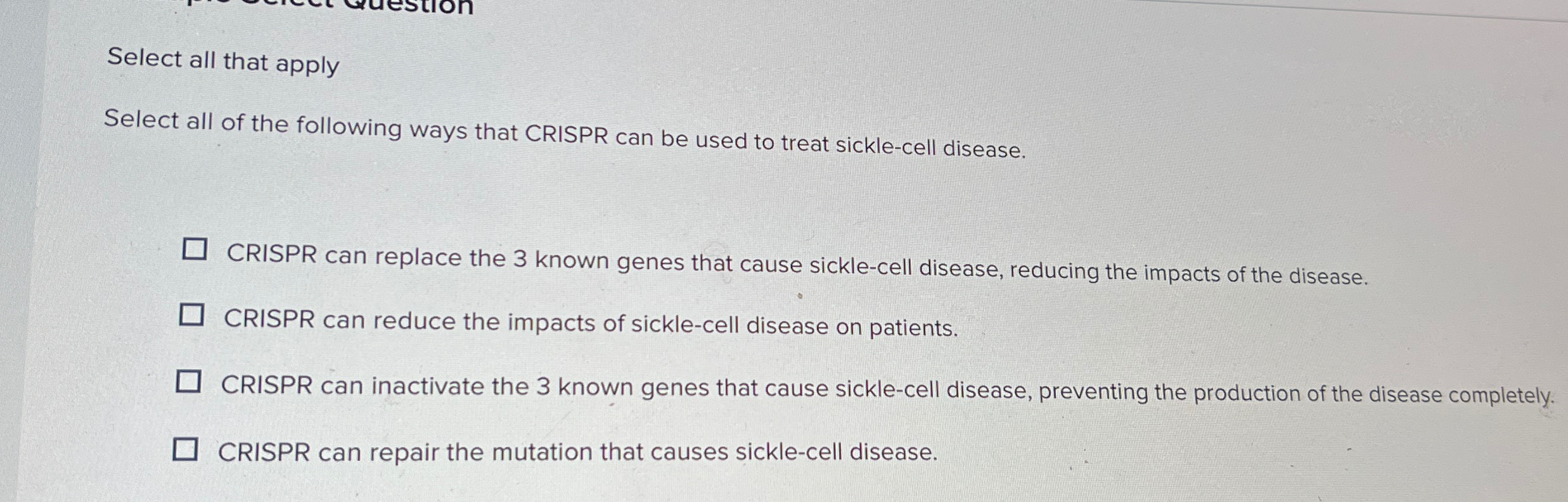 Solved Select all that applySelect all of the following ways | Chegg.com