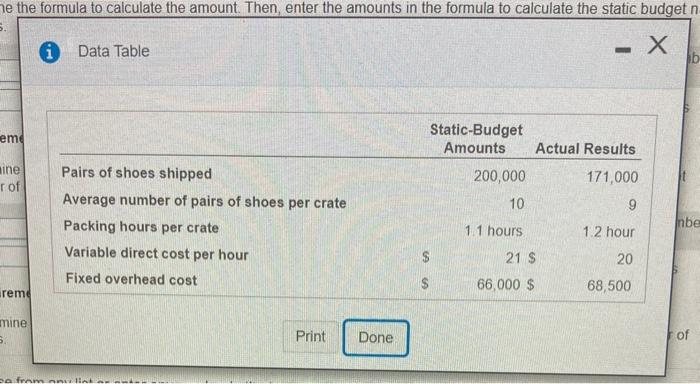 Solved ne the formula to calculate the amount. Then, enter | Chegg.com