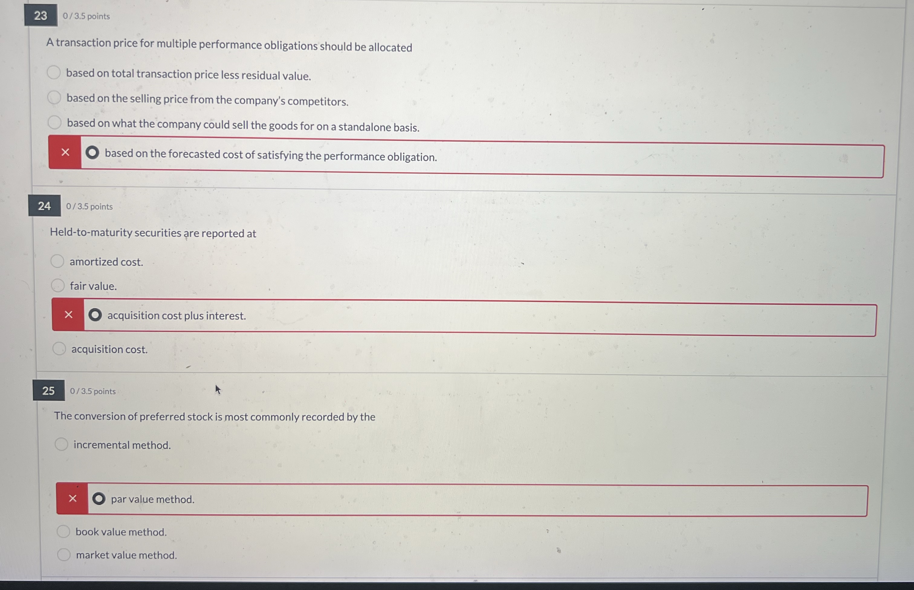 Solved 0/3.5 ﻿pointsA transaction price for multiple | Chegg.com