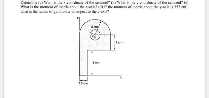 Solved Determine A Want Is The X Coordinate Of The