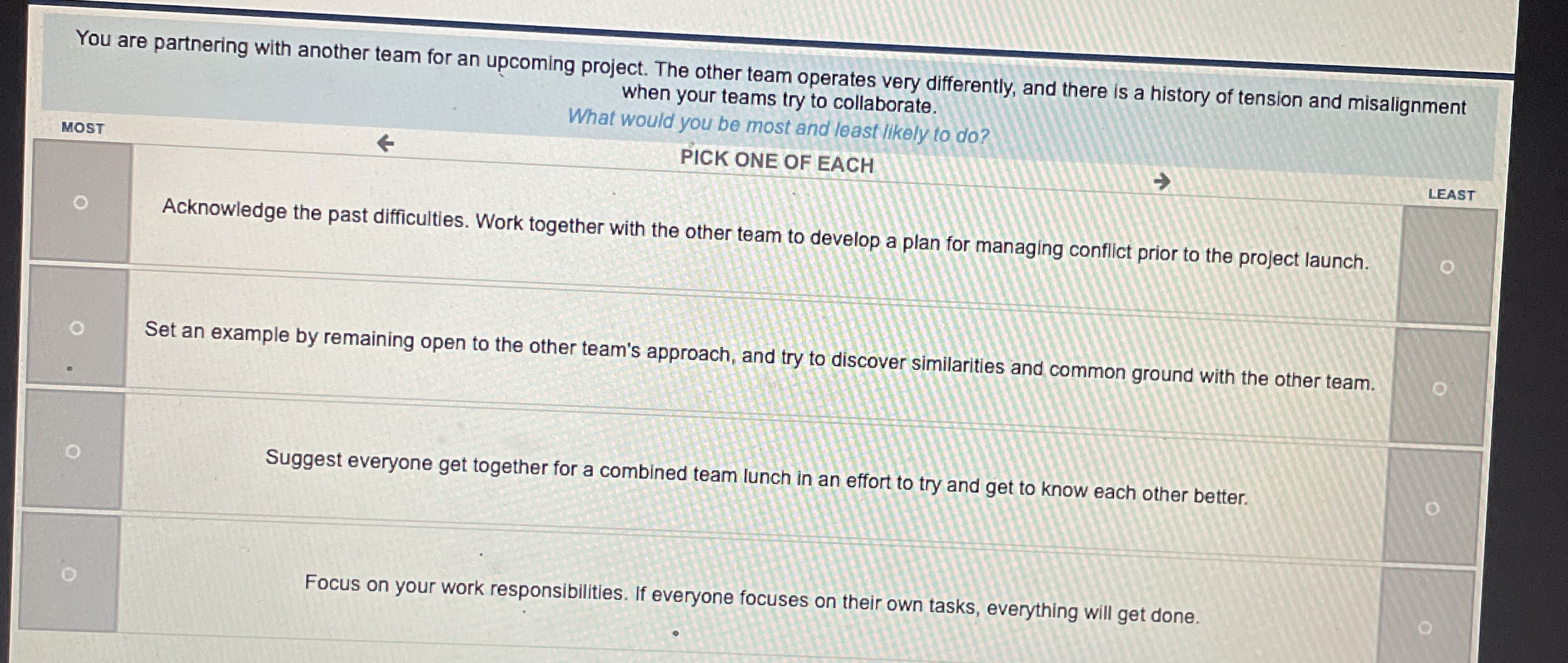 Solved by an EXPERT You are partnering with another team for an ...