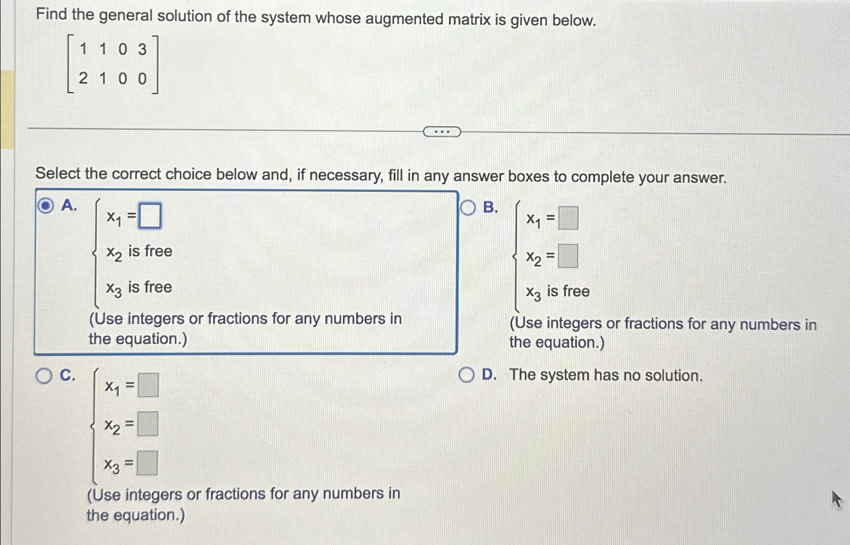 Solved Find the general solution of the system whose | Chegg.com