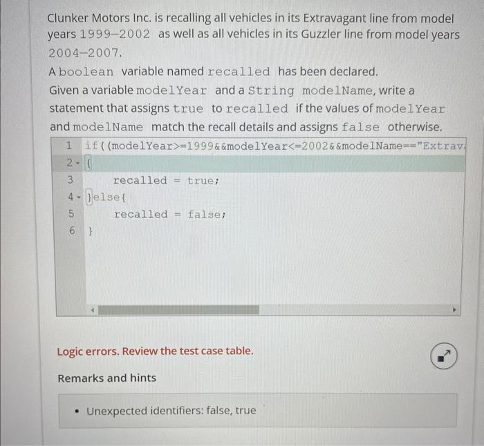 Solved Clunker Motors Inc. is recalling all vehicles in its | Chegg.com