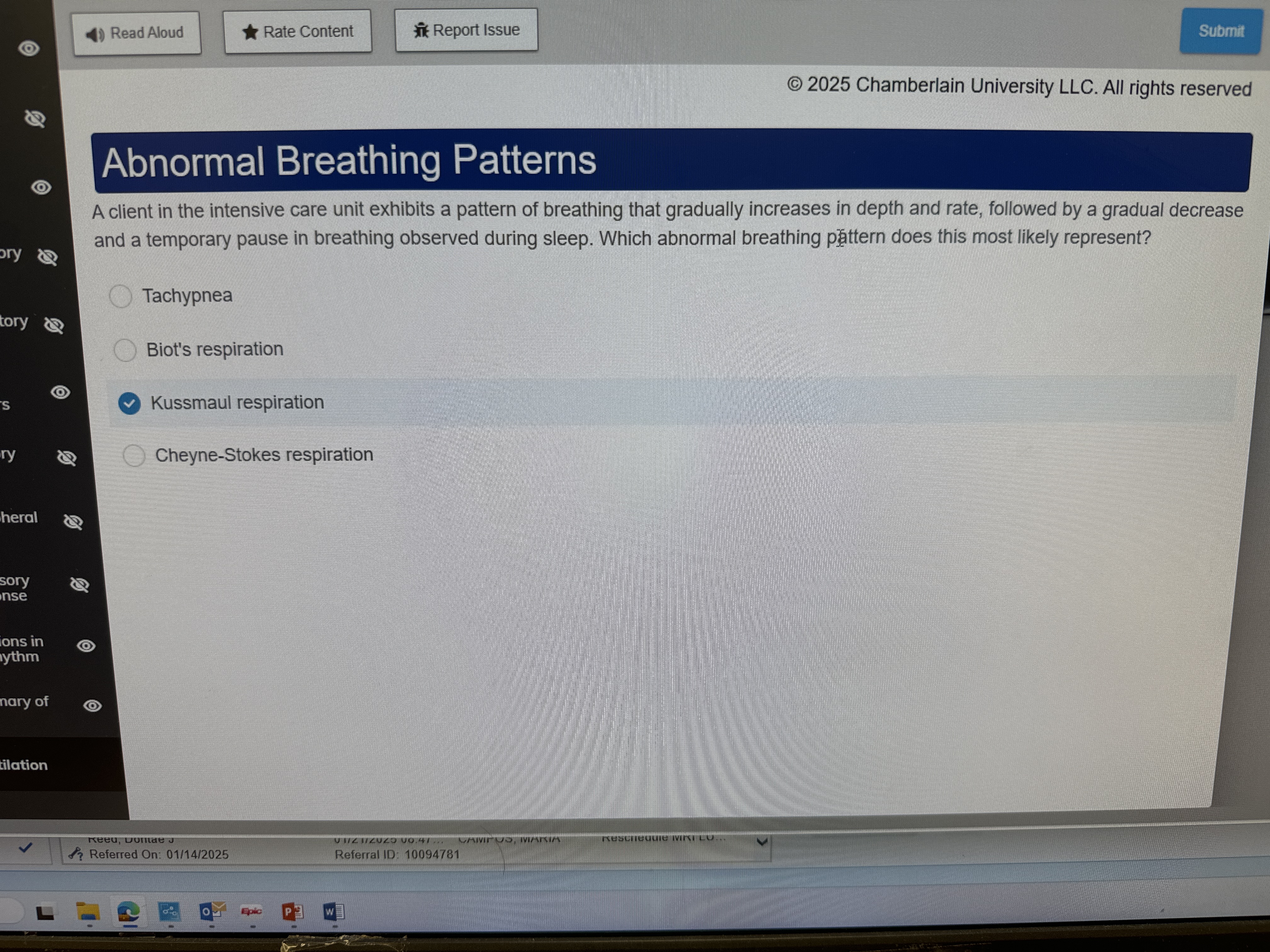 Solved Read AloudRate ContentReport IssueSubmit© 2025 | Chegg.com