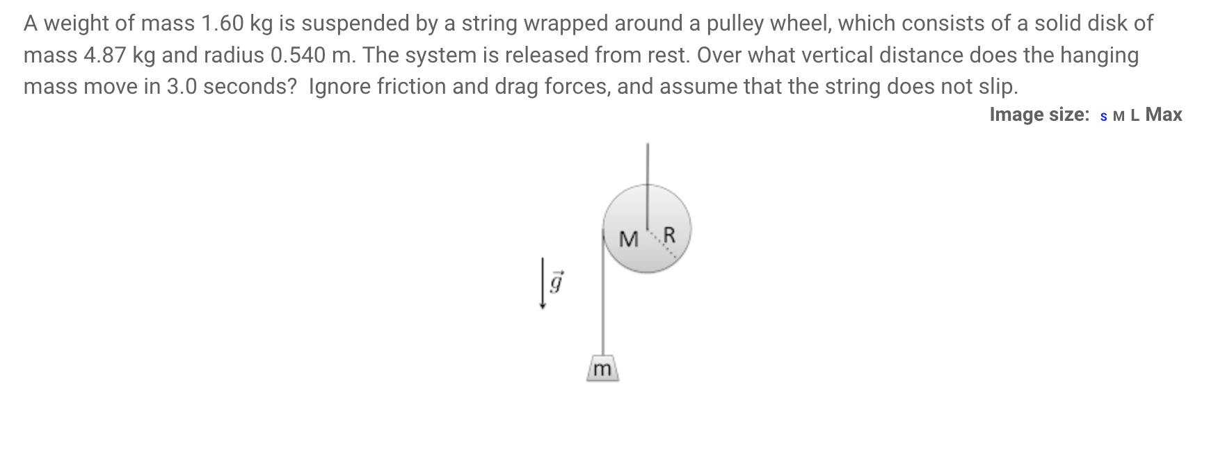 Solved A weight of mass 1.60kg ﻿is suspended by a string | Chegg.com