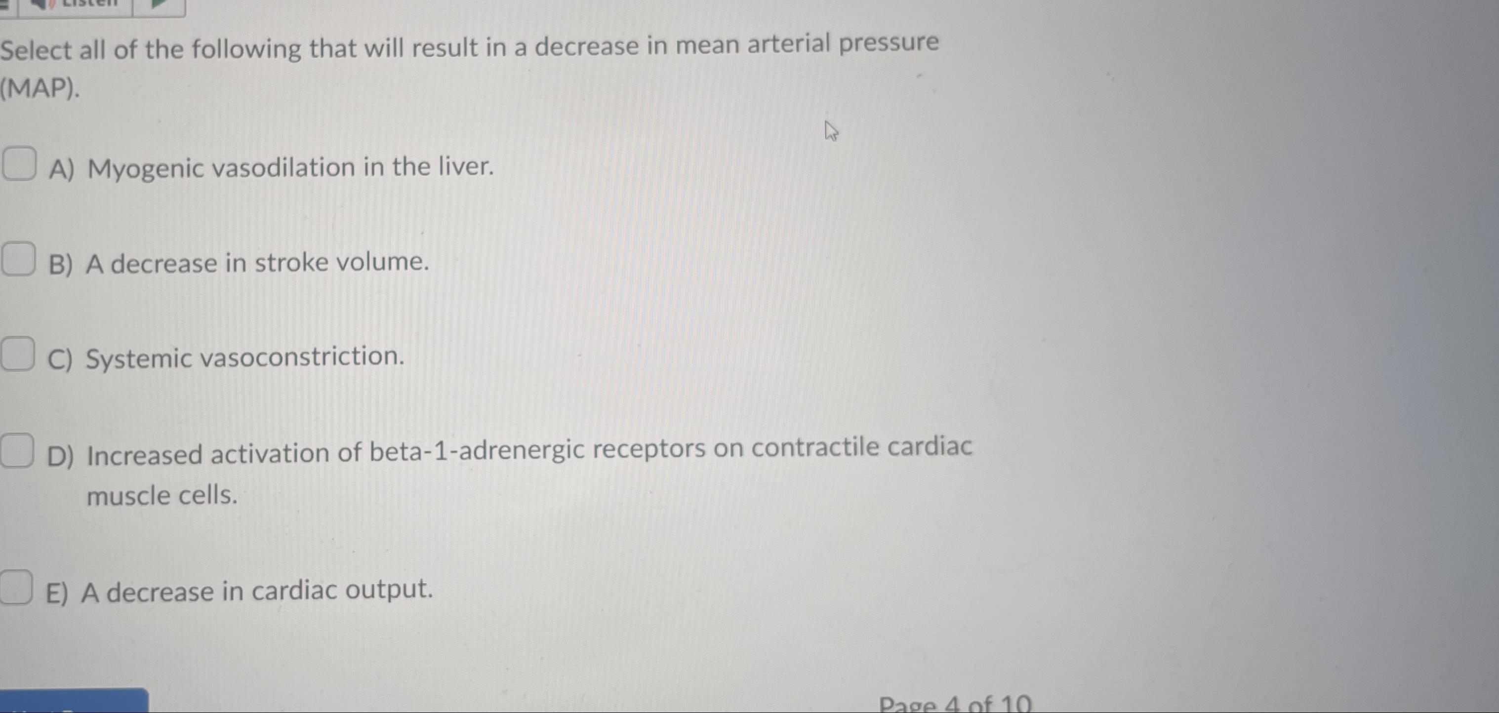 Solved Select all of the following that will result in a | Chegg.com