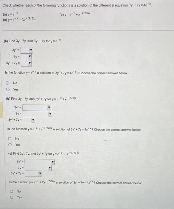 Solved Check whether each of the following functions is a | Chegg.com