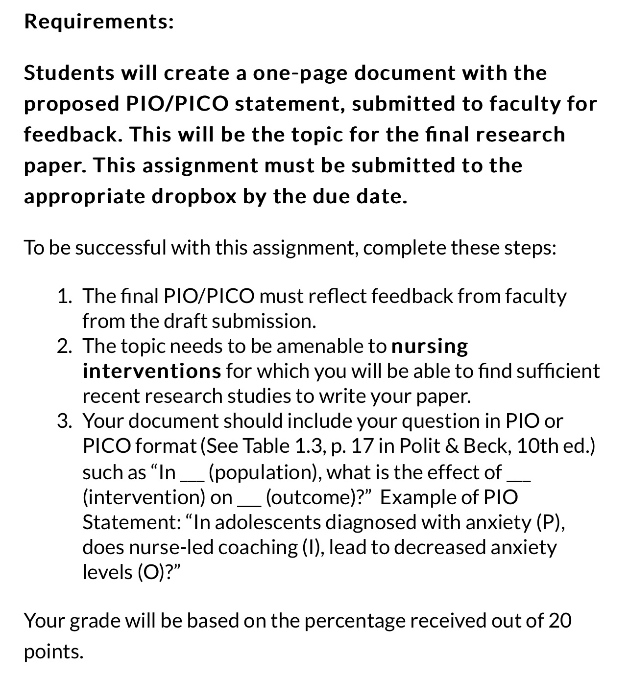 Solved Requirements:Students will create a one-page document | Chegg.com