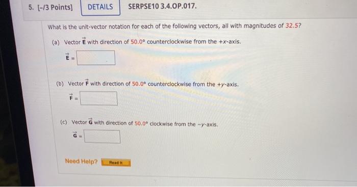 Solved What is the unit-vector notation for each of the | Chegg.com
