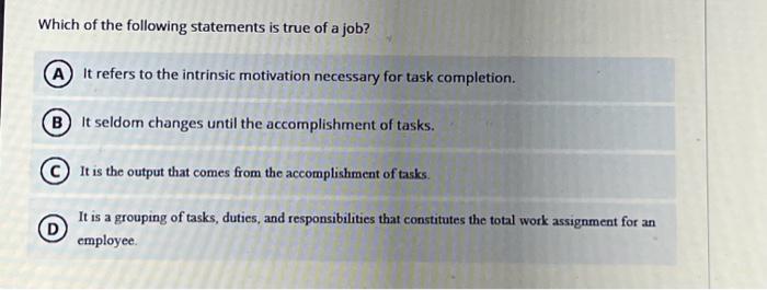 Solved In the context of the job analysis process, reviewing | Chegg.com