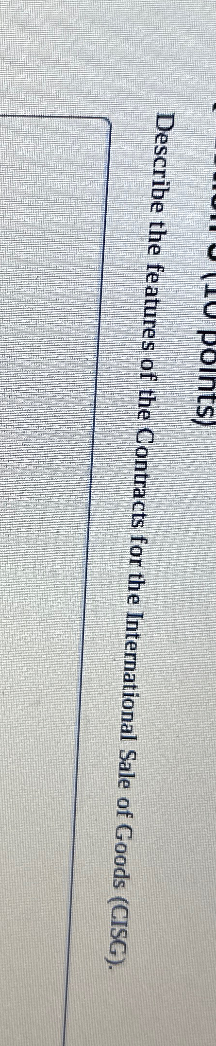 Solved Describe the features of the Contracts for the | Chegg.com
