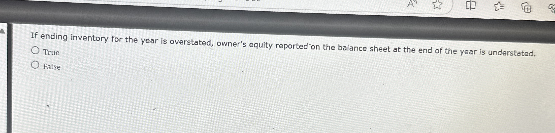 Solved If ending inventory for the year is overstated, | Chegg.com