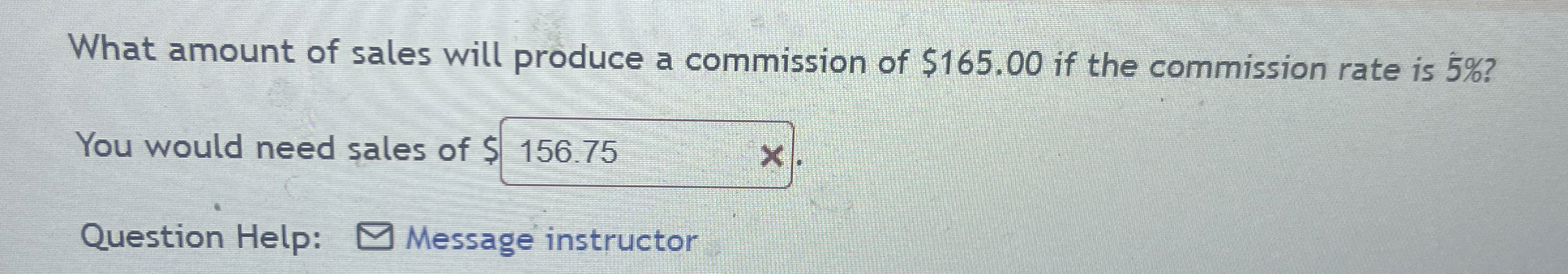 Solved What amount of sales will produce a commission of | Chegg.com