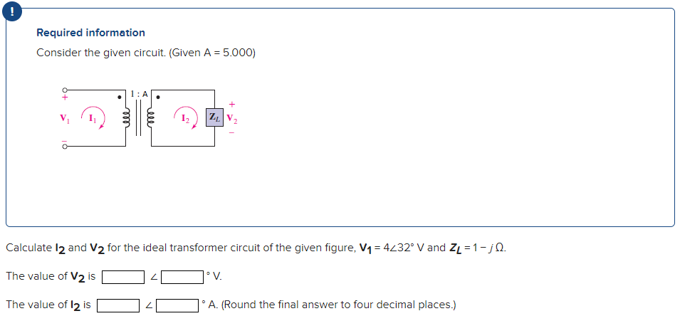 Solved Consider the given circuit. (Given A = 5.000) | Chegg.com